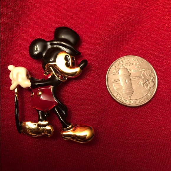 Napier | Jewelry | Vintage Napier Disney Mickey Mouse In Top Hat Pin ...